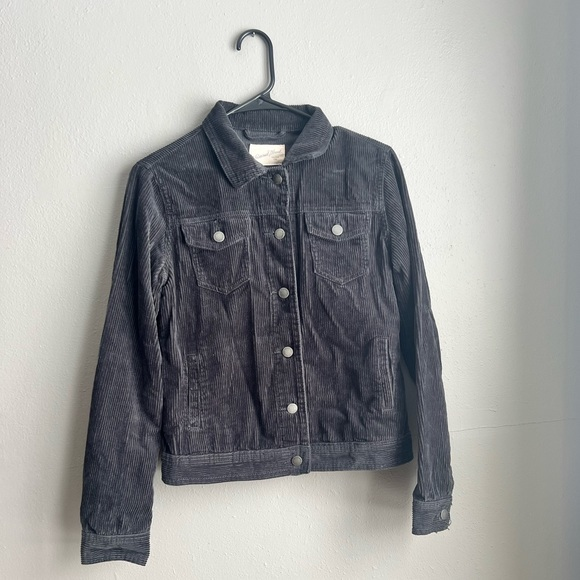 Universal Thread | Jackets & Coats | Universal Thread Corduroy Black ...